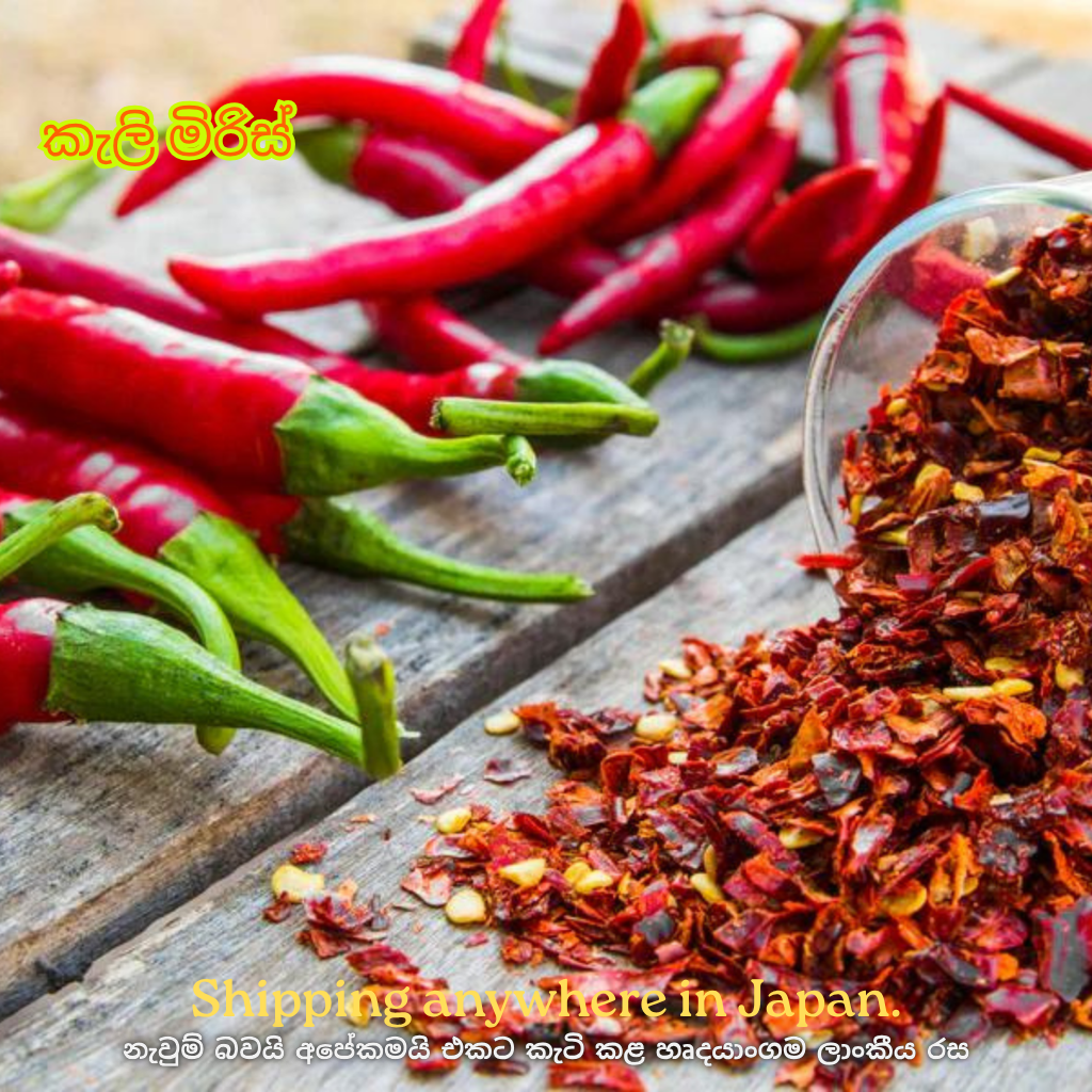 Chilli Pieces 100g (Home Made) – ආයුබෝවන්